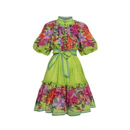 JIORO Kleid 'ACID' Damen Gr&ouml;&szlig;e 44/46 grasgr&uuml;n Winterkleid