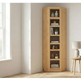 Eckregal OTTO HOME "Soeren Regal H&ouml;he 220 cm, massive Kiefer, FSC-zertifiziert", natur, B:78cm H:220cm T:38cm, Massivholz, Regale, Eckregal, passend f&uuml;r Regale Soeren mit einer Tiefe von 29 cm
