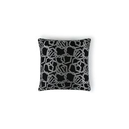Kissenbez&uuml;ge Philipp Plein "Jacquard Cushion Chains 60x60", 0270, schwarz, silber, 1 Stk., Viskose,Baumwolle,Polyester, Viskose;Baumwolle;Polyester, Obermaterial: 40% Viskose, 35% Baumwolle, 25% Polyester, Kissenbez&uuml;ge