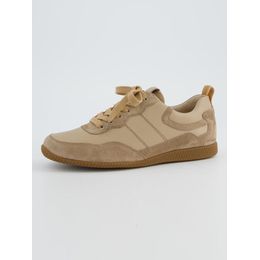 Paul Green Leder-Sneakers in Beige - 42% | Gr&ouml;&szlig;e 39 | Damen-sneakers