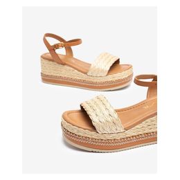 Unisa Keilsandaletten in Hellbraun/ Beige - 57% | Gr&ouml;&szlig;e 40 | Damen-sandalen