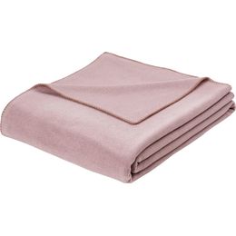 Wohndecke Estella "Trevi", rosa (altrosa), B:160cm L:200cm, Baumwolle, Mischgewebe, Polyester, Wohndecken, Wohndecke, mit H&auml;keleinfassung, Kuscheldecke