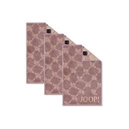 JOOP! G&auml;stehandtuch JOOP "G&auml;stetuch Classic Frottier 3er Pack", pink (rosa cornflower), B:30cm, Obermaterial: 100% Baumwolle CO., Handt&uuml;cher