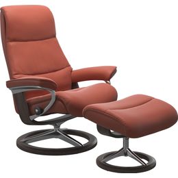 Relaxsessel stressless "View", braun (henna), B:82cm H:109cm T:81cm, Sessel, Relaxsessel, mit Signature Base, Gr&ouml;&szlig;e M,Gestell Wenge
