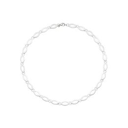 Collier Jobo "grob-gliedrig 7,7 mm", silber 925, Halsketten, Damen, Silber 925 (Sterlingsilber), L: 45, Collier, 925 Silber 45 cm
