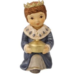Krippenfigur Goebel "Krippenfiguren, Weihnachtsdeko", bunt, B:5,5cm H:8,5cm, Steingut, Dekofiguren, Steingut, Figur - Balthasar