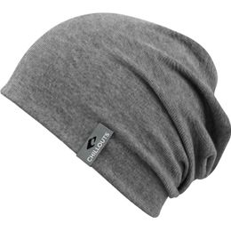 Beanie Chillouts "Tiflis Hat", Herren, grau, Materialmix, meliert, M&uuml;tzen Beanie, schnelltrocknend, robust und formbest&auml;ndig, doppellagig