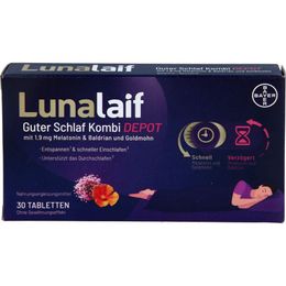 BAYER Lunalaif Guter Schlaf Kombi Depot Tabletten 30 St