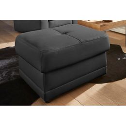 Hocker exxpo - SOFA FASHION "Lotos komfortabler Hocker mit tollen Verarbeitungsdetails", schwarz, B:65cm H:44cm T:65cm, Hocker, Hocker