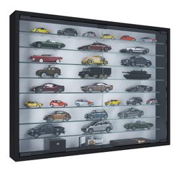 Wandregal Vcm "H&auml;ngevitrine Wandvitrine Sammel Deko Mandosa XXL", schwarz, B:80cm T:10cm, Regale, Wandregal