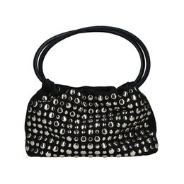 Henkeltasche Jeffrey Campbell "Jeffrey Campbell Taschen Veloursleder", Herren, Gr. onesize, schwarz, Veloursleder, Taschen