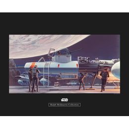Bild Komar "Star Wars Classic RMQ Yavin Hangar", bunt (farbe bild(er): bunt), B:50cm H:40cm, Holz, Papier, Bilder, Bild, Wandbild zur Dekoration im Kinderzimmer - ohne Rahmen