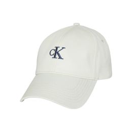 Baseball Cap Calvin Klein, Herren, whispering blau w, contrast logo, Web, Baumwolle, Caps, mit Markenlogo