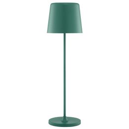 Brilliant LED Tischleuchte "Kaami - mobile LED Au&szlig;en Tischlampe", dunkelgr&uuml;n, &Oslash; 10cm H: 37cm, 1 Stk., Leuchten, mobile LED Au&szlig;en Tischlampe, 37 cm, 310 lm, Touchdimmer, USB, LED Tischleuchte