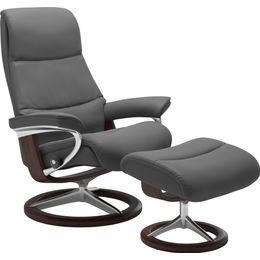 Relaxsessel stressless "View", grau (grau batick), B:82cm H:109cm T:81cm, Leder BATICK: BATICK ist ein leicht korrigiertes, durchgef&auml;rbtes und genarbtes M&ouml;belleder, bei dem die meisten Unebenheiten und Spuren in der Regel entfernt wurden.;Leder PALOMA: PALOMA ist ein durchgef&auml;rbtes Semianilin-M&ouml;belleder mit nat&uuml;rlicher Narbung.;ROHLEDER Stoff Q2 FARON: Ein fester zuverl&auml;ssiger Boucl&eacute; mit einem str