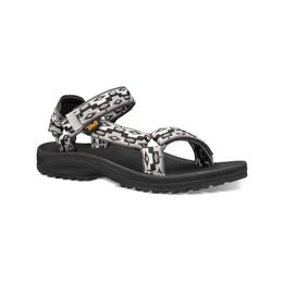 Sandale Teva "Winsted Sandal W's", Damen, Gr. 36, grau (schwarz, grau), Textil, Schuhe Sandale, mit Klettverschluss