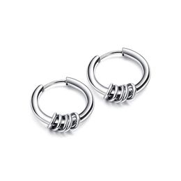 Paar Creolen Firetti "Schmuck Geschenk Classic", silber (edelstahlfarben), Ohrringe, Damen, 19mm, Edelstahl