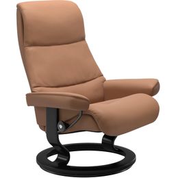 Relaxsessel stressless "View", braun (latte batick), B:78cm H:105cm T:78cm, Leder BATICK: BATICK ist ein leicht korrigiertes, durchgef&auml;rbtes und genarbtes M&ouml;belleder, bei dem die meisten Unebenheiten und Spuren in der Regel entfernt wurden.;Leder PALOMA: PALOMA ist ein durchgef&auml;rbtes Semianilin-M&ouml;belleder mit nat&uuml;rlicher Narbung.;ROHLEDER Stoff Q2 FARON: Ein fester zuverl&auml;ssiger Boucl&eacute; mit einem s