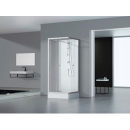 Komplettdusche MARWELL "White Dream", wei&szlig;, B:80cm H:200cm T:80cm, Duschkabinen, inkl. Armaturen