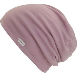 Beanie Chillouts "Awanui Hat", Damen, lila, Materialmix, M&uuml;tzen Beanie, L&auml;ssige Slouch-Beanie f&uuml;r urbane Styles