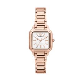 Quarzuhr Emporio Armani, ros&eacute;goldfarben, Armbanduhren, Damen, Quarzuhr, Armbanduhr, Damenuhr, Edelstahlarmband, analog