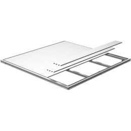 Ger&auml;tehaus-Fundamentrahmen BioHort "SMARTBASE f&uuml;r Ger&auml;tehaus Europa 5,6", silber (silberfarben), B:294cm H:0,5cm T:222cm, Aluminium, Gartenhaus-Fundamente