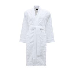 Bademantel Philipp Plein "Kimono Bathrobe Hexagon" Gr. XXL, 01, wei&szlig;, XXL, Obermaterial: 100% Baumwolle, Hausm&auml;ntel, Bademantel