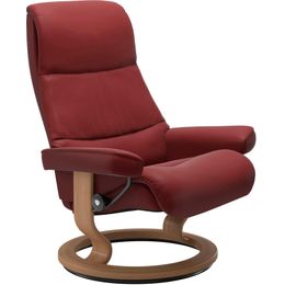 Relaxsessel stressless "View", rot (cherry paloma), B:82cm H:108cm T:81cm, Leder BATICK: BATICK ist ein leicht korrigiertes, durchgef&auml;rbtes und genarbtes M&ouml;belleder, bei dem die meisten Unebenheiten und Spuren in der Regel entfernt wurden.;Leder PALOMA: PALOMA ist ein durchgef&auml;rbtes Semianilin-M&ouml;belleder mit nat&uuml;rlicher Narbung.;ROHLEDER Stoff Q2 FARON: Ein fester zuverl&auml;ssiger Boucl&eacute; mit einem st