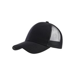 MAN'S WORLD Baseball Cap MAN'S WORLD, Herren, schwarz, Web, Baumwollmischung, unifarben, Caps, mit trendigem Netzeinsatz und verstellbarem Riegel hinten - NEW