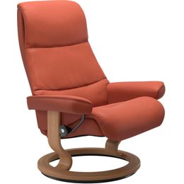 Relaxsessel stressless "View", rot (henna paloma), B:82cm H:108cm T:81cm, Leder BATICK: BATICK ist ein leicht korrigiertes, durchgef&auml;rbtes und genarbtes M&ouml;belleder, bei dem die meisten Unebenheiten und Spuren in der Regel entfernt wurden.;Leder PALOMA: PALOMA ist ein durchgef&auml;rbtes Semianilin-M&ouml;belleder mit nat&uuml;rlicher Narbung.;ROHLEDER Stoff Q2 FARON: Ein fester zuverl&auml;ssiger Boucl&eacute; mit einem str