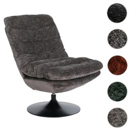 Mendler Loungesessel HWC-Q29, Cocktail-/Polster-/Relaxsessel Sessel drehbar Stoff Chenille (470g/m˛) &Ouml;ko-Tex 121190