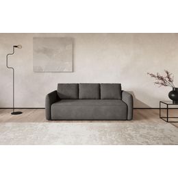 Big-Sofa COTTA "Megasofa, Flow, Breite 222 cm", stone, B:222cm H:89cm T:102cm, 96% POLYESTER (PES) 4% POLYAMID(PA), Sofas, Big-Sofa, wahlweise mit Bettfunktion