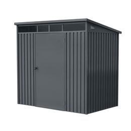 Ger&auml;tehaus GARDEN 'N' MORE "Pultdachhaus Basic plus", anthrazit, Kunststoff, Stahlblech, Ger&auml;teh&auml;user, einfacher Aufbau, Oberlicht, Langlebig, abschlie&szlig;bar