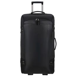 Reisetasche Samsonite "ARMOX, 79 cm", Gr. B/H/T: 44cm x 79cm x 31cm, schwarz, Polyester, Taschen Reisetasche, Duffle mit Rollen TSA-Schloss Packgurte Trolley-Gest&auml;nge