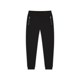 Jogginghose DROPSIZE "Dropsize Herren Super Heavy Blank Jogger", Herren, Gr. L, US-Gr&ouml;&szlig;en, schwarz, 80% Baumwolle, 20% Polyester, unifarben, normal, Hosen Jogginghose