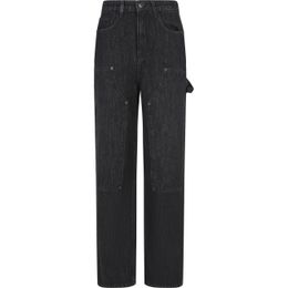 2Y STUDIOS Damen Bequeme Jeans "2Y Studios Uma Carpenter Jeans"schwarz, Gr. 29, unifarben, 100% Baumwolle, Jeans