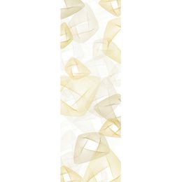 Fototapete ARCHITECTS PAPER "Golden Glow Bright Gold", beige (creme, wei&szlig;), B:1m L:2,8m, Vlies, Tapeten, Grafik Tapete Grafisch Wei&szlig; Gold Fototapete Panel 1,00m x 2,80m