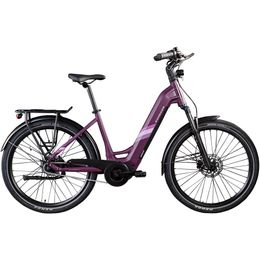Z&uuml;ndapp E-Bike Z&Uuml;NDAPP "X800" Gr. 48, lila (violett), Elektrofahrr&auml;der, 48cm, 27,5 Zoll (69,85cm), Pedelec, Elektrofahrrad f&uuml;r Damen und Herren