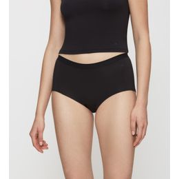 Panty Triumph "Smart Natural Boyshort", Damen, Gr. 1, schwarz, Single Jersey, Obermaterial: 87% Modal, 13% Elasthan, unifarben, bequem, Unterhosen Panty, modern und minimalistisch