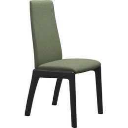 Polsterstuhl stressless "Laurel", gr&uuml;n (gr&uuml;n dinamica, schwarz), B:57cm H:92cm T:59cm, Microfaser DINAMICA (88% Polyester, 12% Polyurethan), St&uuml;hle, Polsterstuhl, Low Back, Gr&ouml;&szlig;e L, mit abgerundeten Beinen in Schwarz