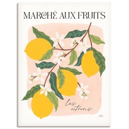 Wandbild Artland "Marche aux Fruits II", farbe bild(er): gelb, B:90cm H:120cm, Bilder, als Alubild, Leinwandbild, Poster, Wandaufkleber in verschied. Gr&ouml;&szlig;en