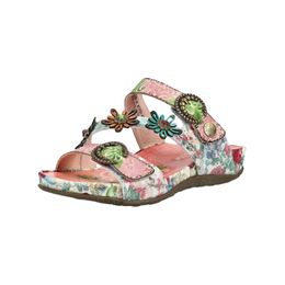 Pantolette Laura Vita "Laura Vita Pantoletten Leder", Damen, Gr. 38, rose, Leder, Schuhe Pantolette