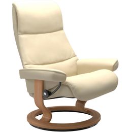 Relaxsessel stressless "View", beige (vanilla paloma), B:82cm H:108cm T:81cm, Leder BATICK: BATICK ist ein leicht korrigiertes, durchgef&auml;rbtes und genarbtes M&ouml;belleder, bei dem die meisten Unebenheiten und Spuren in der Regel entfernt wurden.;Leder PALOMA: PALOMA ist ein durchgef&auml;rbtes Semianilin-M&ouml;belleder mit nat&uuml;rlicher Narbung.;ROHLEDER Stoff Q2 FARON: Ein fester zuverl&auml;ssiger Boucl&eacute; mit einem