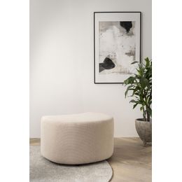 Hocker Home Affaire "MAISIE, passende Erg&auml;nzung zum Big-Drehsessel", beige (hellbeige), B:47cm H:45cm T:53cm, Hocker, Hocker, MAISIE, in Mega-Cord und Web-Velours
