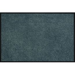 Fu&szlig;matte "Denim Blue", blau, B:40cm H:9mm L:60cm, Obermaterial: 100% Polyamid, wash+dry by Kleen-Tex, Teppiche, Fu&szlig;matte