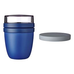 Lunchbox Mepal "Lunchpot Switch Ellipse 500 ml (+ 200 ml)", blau (vivid blau), Lebensmittelaufbewahrungsbeh&auml;lter, Lunchbox
