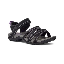 Sandale Teva "Tirra", Damen, Gr. 37, lila (schwarz, grau, beere), Textil, Schuhe Sandale, mit Klettverschluss