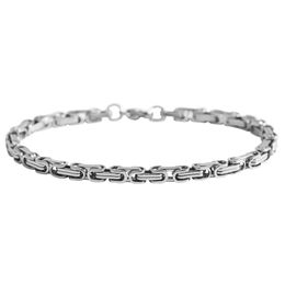 Adelia&acute;s Gliederarmband ADELIA&acute;S "Unisex Armband &ndash; Gliederarmband aus Edelstahl 19 cm", silber, Armb&auml;nder, Damen, 19cm, Edelstahl, Gliederarmband, Perfekt zum Verschenken an besondere Menschen