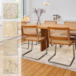 Teppich Astra "Lou 254", cremegrau, B:133cm H:10mm L:190cm, Kunstfaser, Teppiche, Teppich, Hoch Tief Struktur, Kurzflor, Wohnzimmer, Schlafzimmer