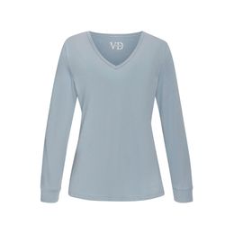 Vivance Schlafshirt Damen Gr&ouml;&szlig;e 4XL/5XL rauchblau